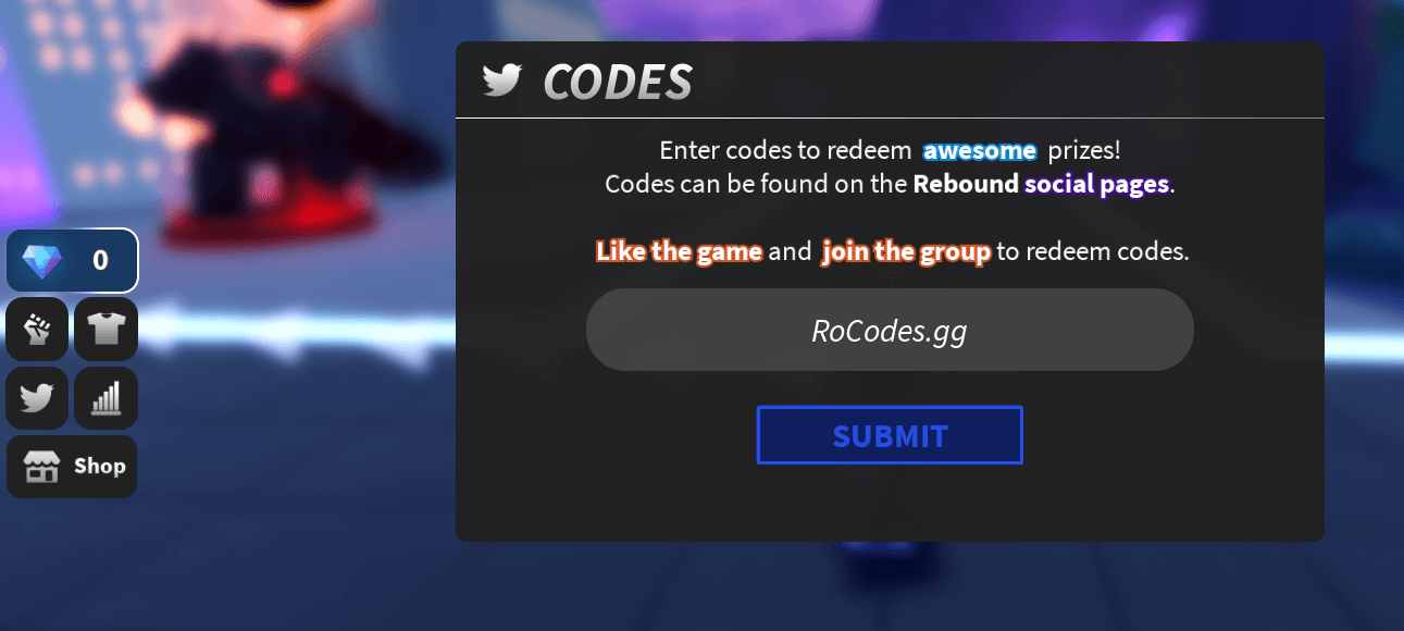 Roblox REBOUND Codes (January 2026) - RoCodes